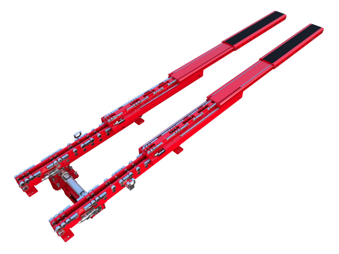 Pallet Type Single Motor Double Extension Telescopic Fork 0