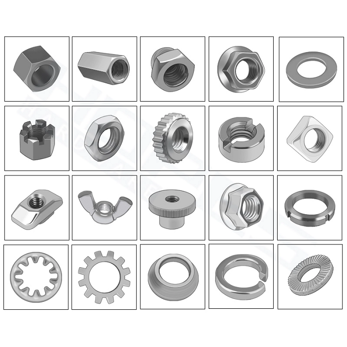 SS / CS Hex Lock Nut , Hex Coupling Nuts DIN ANSI / ASME Standard ...