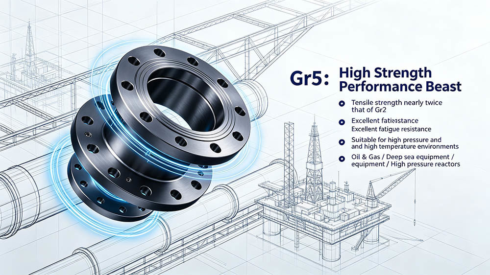 info-1000-562 latest company news about How to Choose the Right Titanium Flange Grade: Gr2 vs. Gr5 in Corrosive Environments 1
