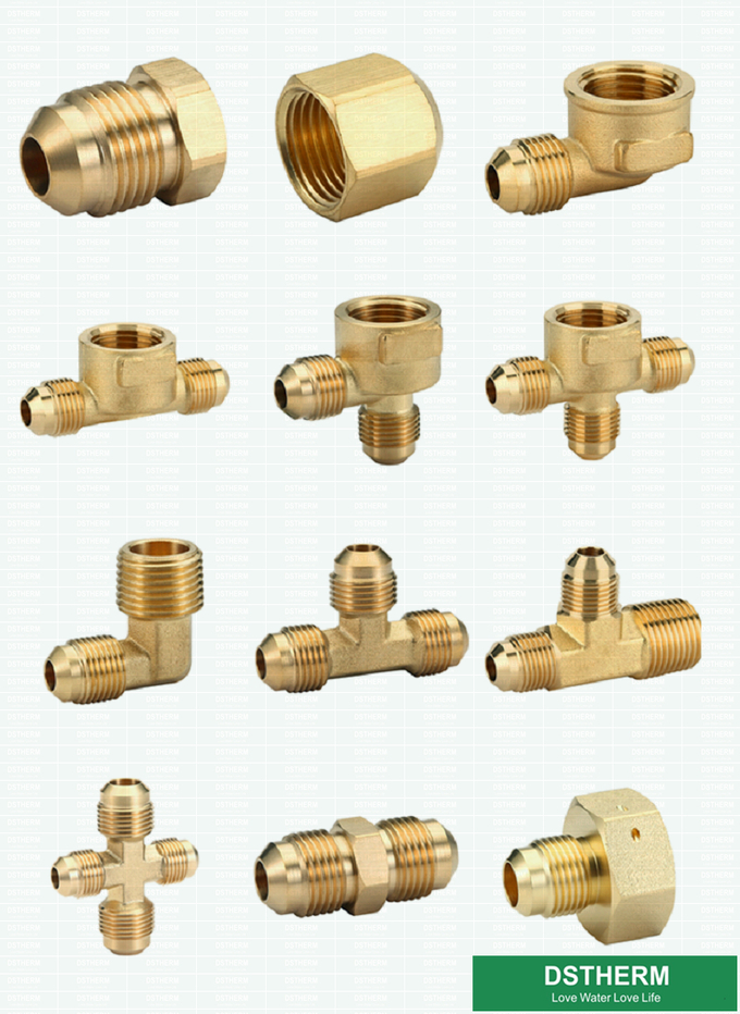 Flared Fittings Sae 45 Degree C37700 Brass Flared Fitting Gas