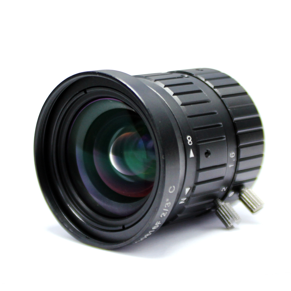 HD 5MP 8mm CCTV Camera Lens F1.6 Aperture 2/3 Image Format Mount C ...