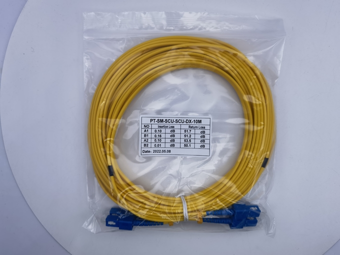 1M (3 pies) - Cable de fibra óptica simplex monomodo (9/125) - SC/APC a  SC/APC