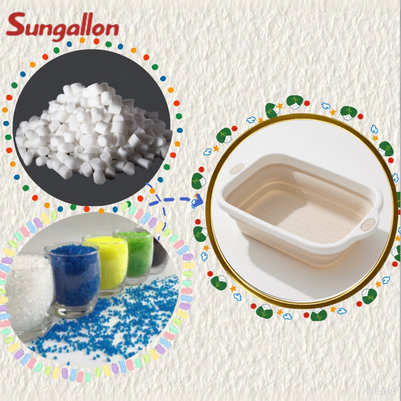 Direct Factory Supply TPE Particles Customizable Hardness for Injection Molding Stable Performance in Folding Basins 0