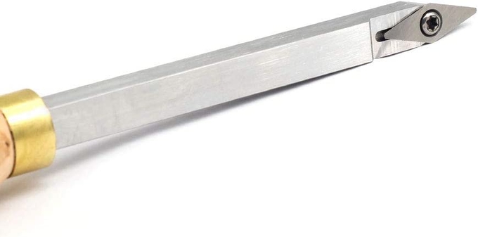 Mini-Hartmetall-Holzdrehmeißel-Kombiset mit Holzgriff zum Drechseln von Stiften oder kleinen bis mittelgroßen Drechselprojekten 2